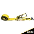 4" x 20' Yellow Ratchet Strap w/ Flat Hooks - 2 Pack - Walmart.com