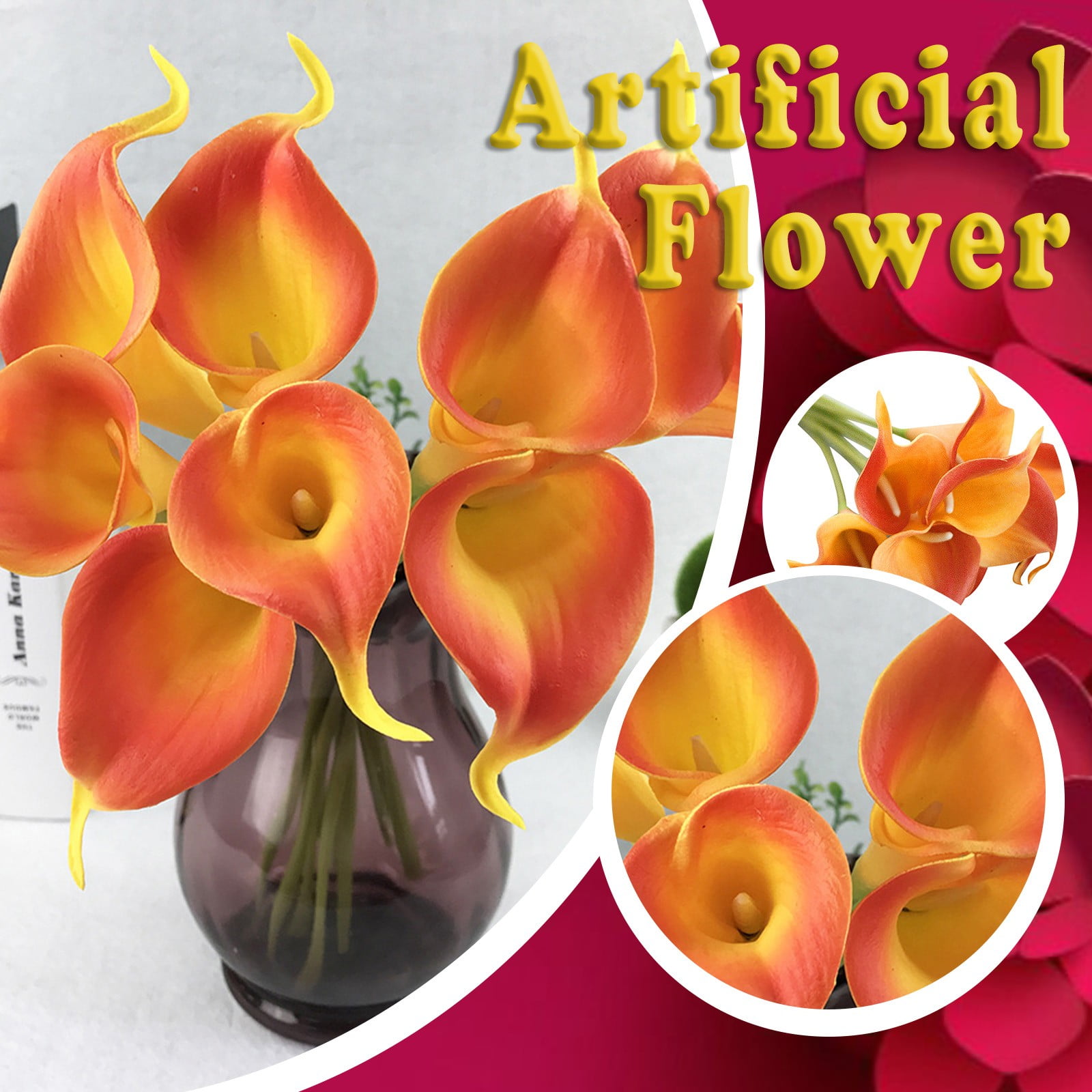 Click here for Boovnll Artificial Flowers  10pc Artificial Flower... prices