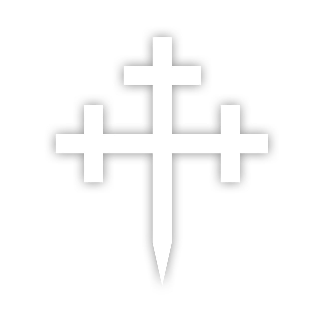 Cross Crosslet Fitchy Sticker Decal Die Cut - Self Adhesive Vinyl ...