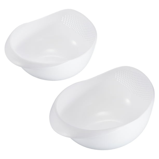 Uxcell Mini Colanders 2 Pack, Plastic Rice Strainer Bowl Food Strainers ...