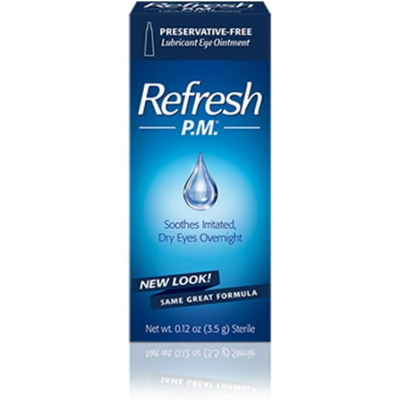 Refresh PM Lubricant Eye Ointment 3.5g, Nighttime Relief for Dry Eyes ...