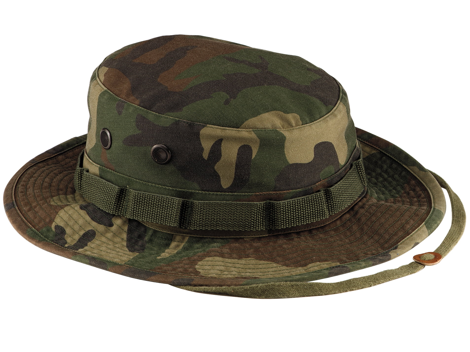 Rothco Vintage Woodland Camo Boonie Hat, Green Camo, 6 3/4 - Walmart ...
