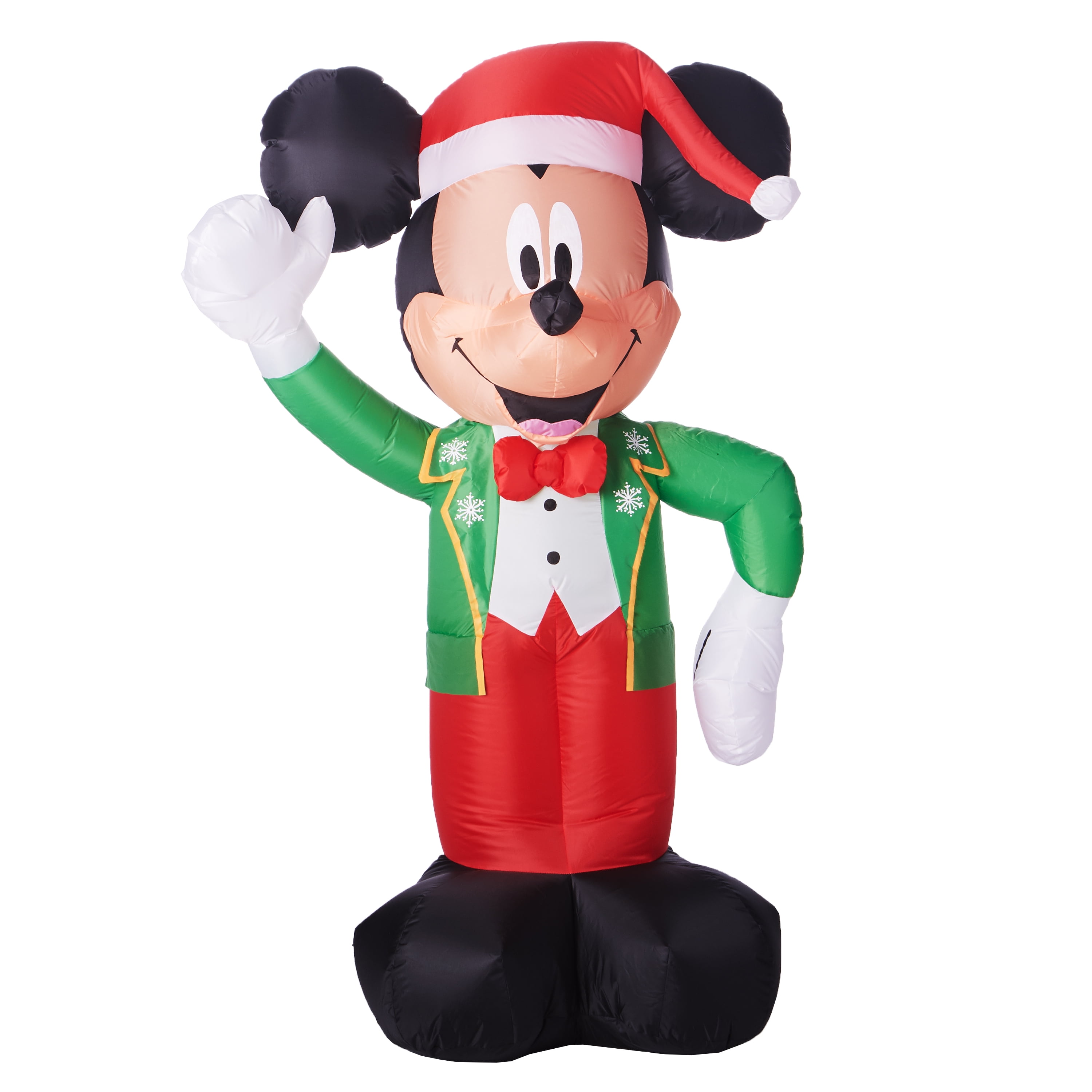 Gemmy Airdorable Christmas Airblown Inflatable Mickey Mouse In Santa