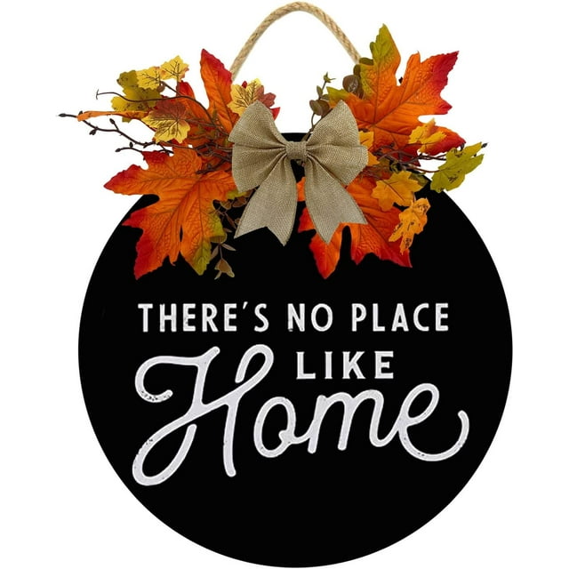 Eveokoki 12" No Place Like Home Sign for Front Door Farmhouse Wooden ...