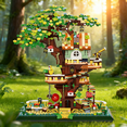 1130PCS Creative Sakura Tree House Building Blocks City Street View ...