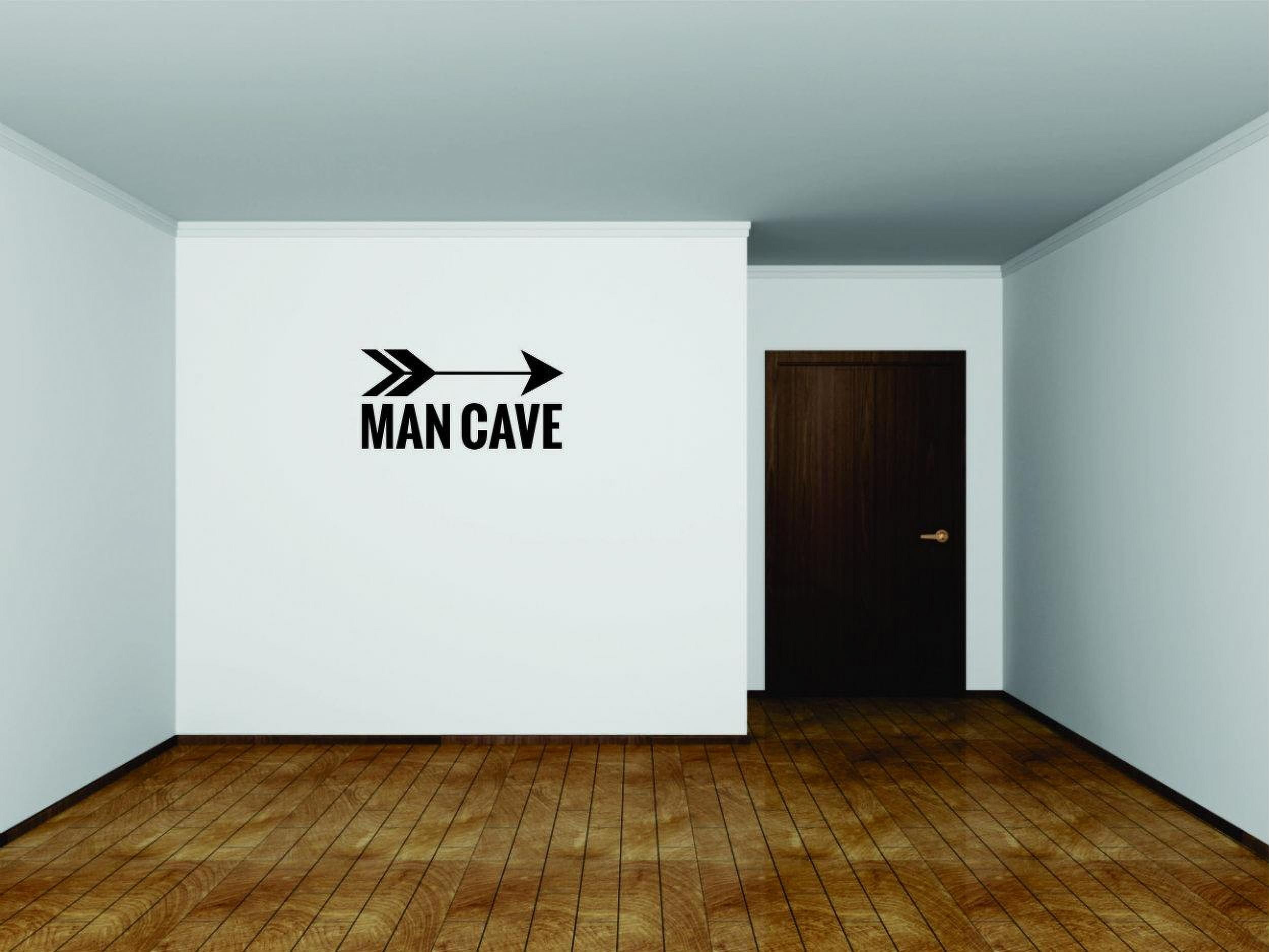 Man Cave Vinyl Wall Decal for Home - His Basement Personal Area Hobbies ...