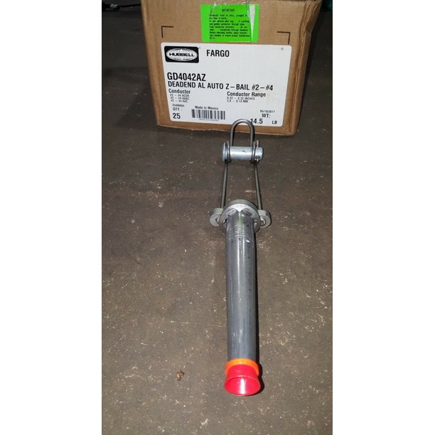 Hubbell Power GD4042AZ Automatic Dead End Aluminum Connectors - Z Bail ...