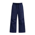Boys Sweatpants Wide Leg Baggy Elastic Waist Athletic Open Bottom ...