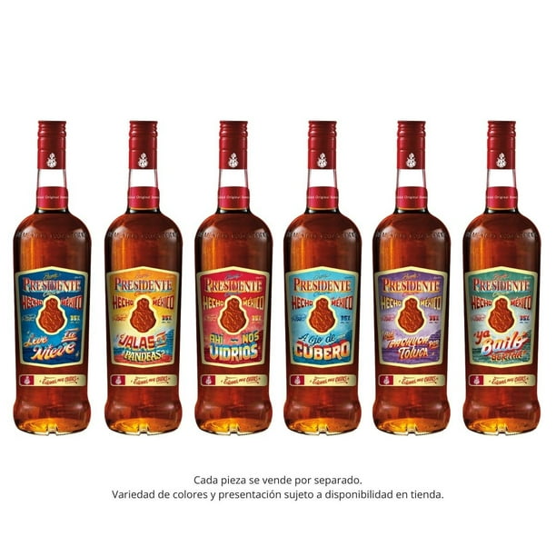 Brandy Presidente Ediciones Chidas 750 ml; Variedad de modelos 1 pza ...