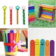 200 Pcs Colored Popsicle Sticks, 4.5 Inch Colored Wooden Craft Sticks ...
