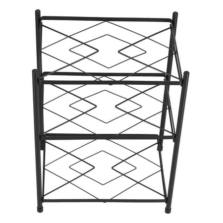 Pan Rack, Iron Pot Stand Floor Standing Pan Holder Black For Kitchen ...