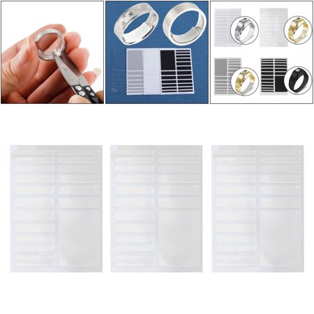 57 Pieces 3 Sheets Invisible Loose Sizer Spacer for Jewelry Fixing ...