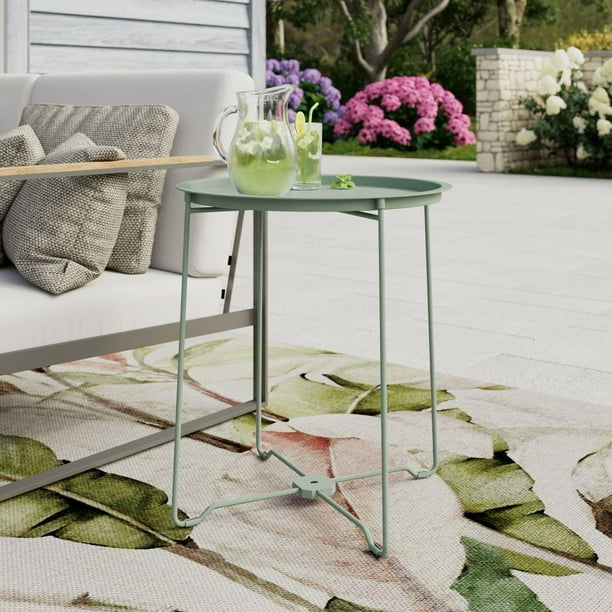 Mainstays Patio Tray Top Side Table, Space-saving design - Walmart.ca