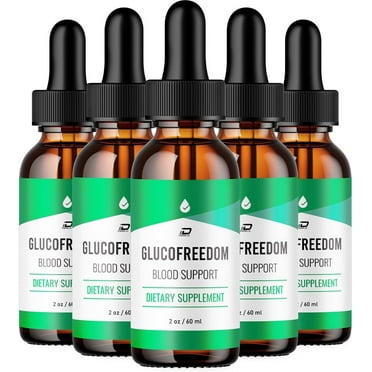 GlucoFreedom Advanced Blood Sugar Support Drops, Maximum Strength, 5 ...