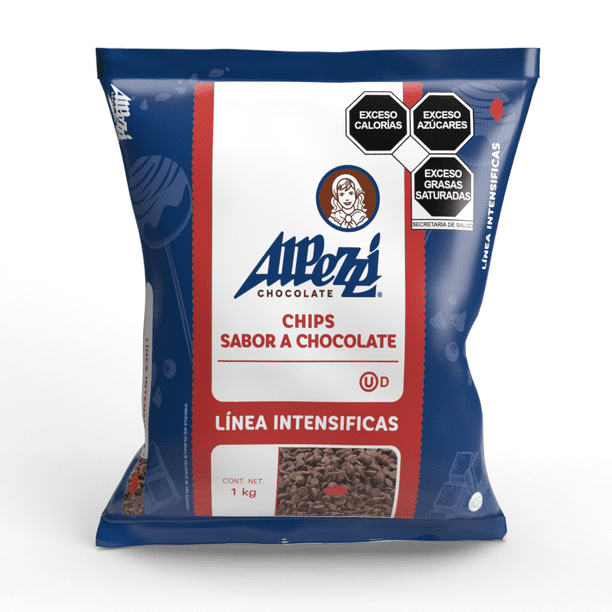 Chips Sabor Chocolate Lacteo Alpezzi 1kg | Walmart en línea
