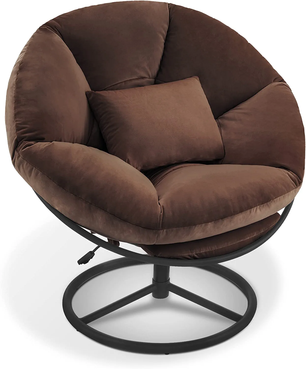 Mcombo Swivel Papasan Chairs, Gas Lift Cozy Chair with Height ...