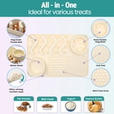 Zilly Slow Feeder Dog Lick Mat Food Grade Silicone with Bowl Spatula ...