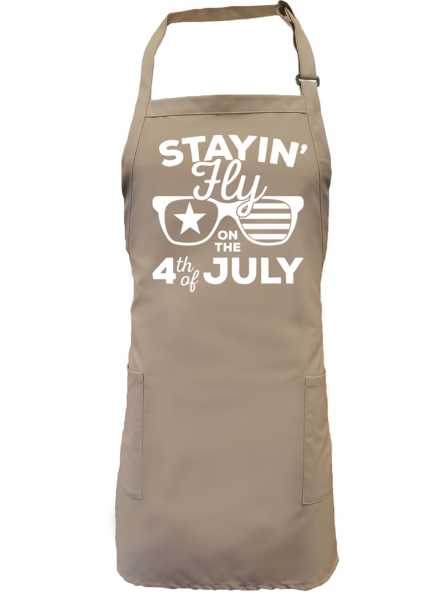 Staying Fly On The 4th Of July Apron with 2 patch pockets - Walmart.com