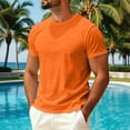 Dwellite Swim Shirt for Men, Sun Short Sleeve Crew Neck Tops, Quick Dry ...