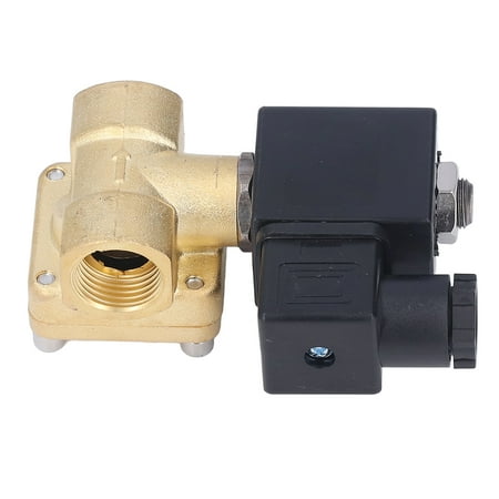 Electric Solenoid Valve, G1/2in Pilot Operated High Pressure NC Valve 2 Position 2 Way Normally ...