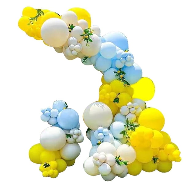 Kit de globo con guirnalda para baby shower: globos azules, amarillos y ...