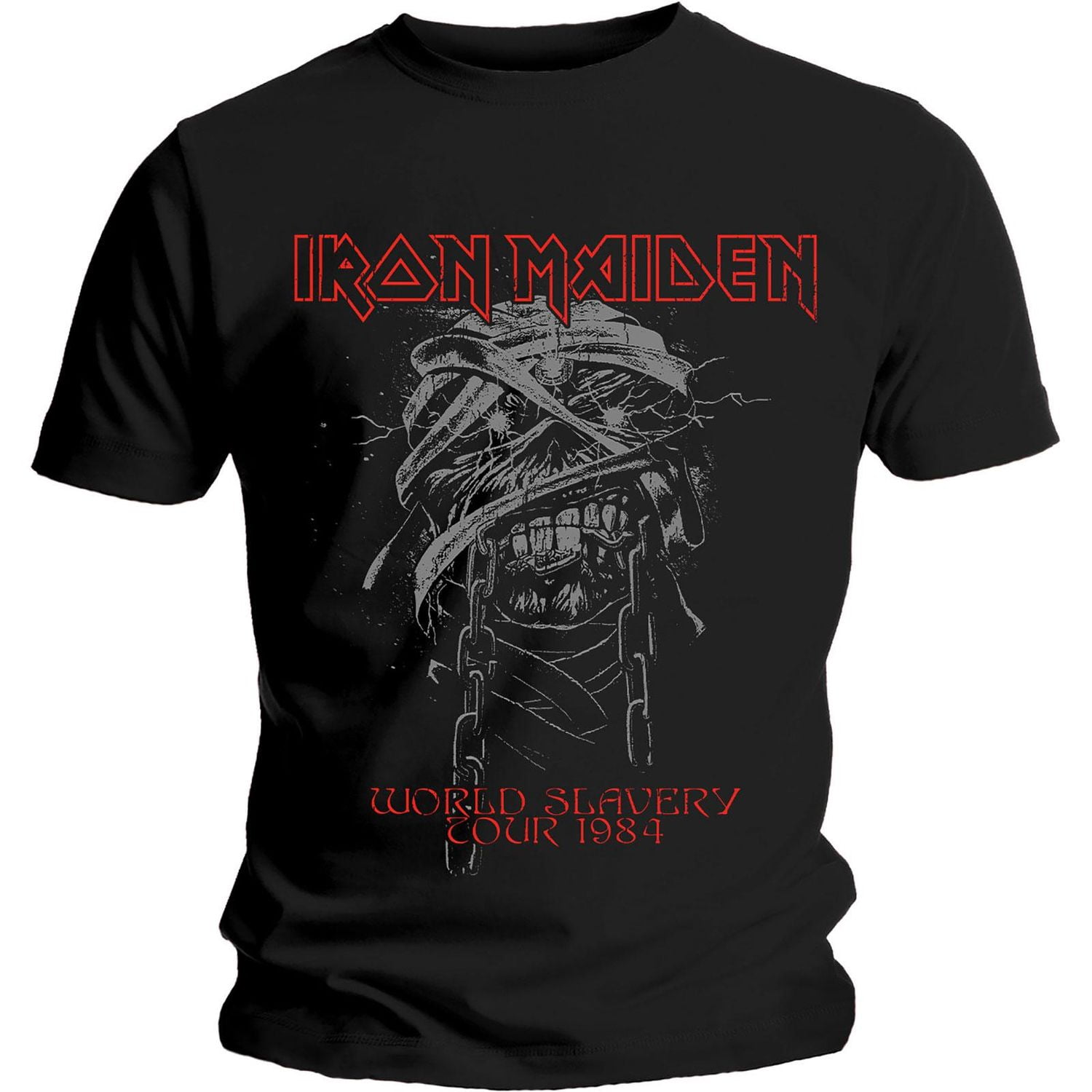 Click here for Iron Maiden Adult World Slavery 1984 Tour T-Shirt... prices