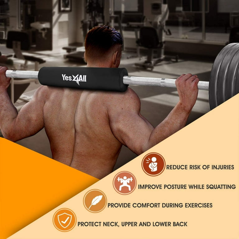 Hip Thrust Pad Barbell Pad - Non-Slip EVA Foam Squat Pad With Safety ...