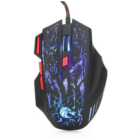 HXSJ H300 USB Wired Gaming Mouse Ergonomic Mice with Breathing Light ...