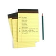 Rikyo Yellow Legal Note Pad 5x8 Narrow Ruled Lined Writing Pads 50 ...