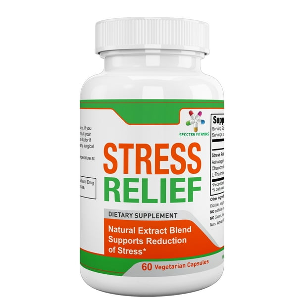 Spectra Vitamins STRESS RELIEF Natural Supplement - Herbal Formula with ...