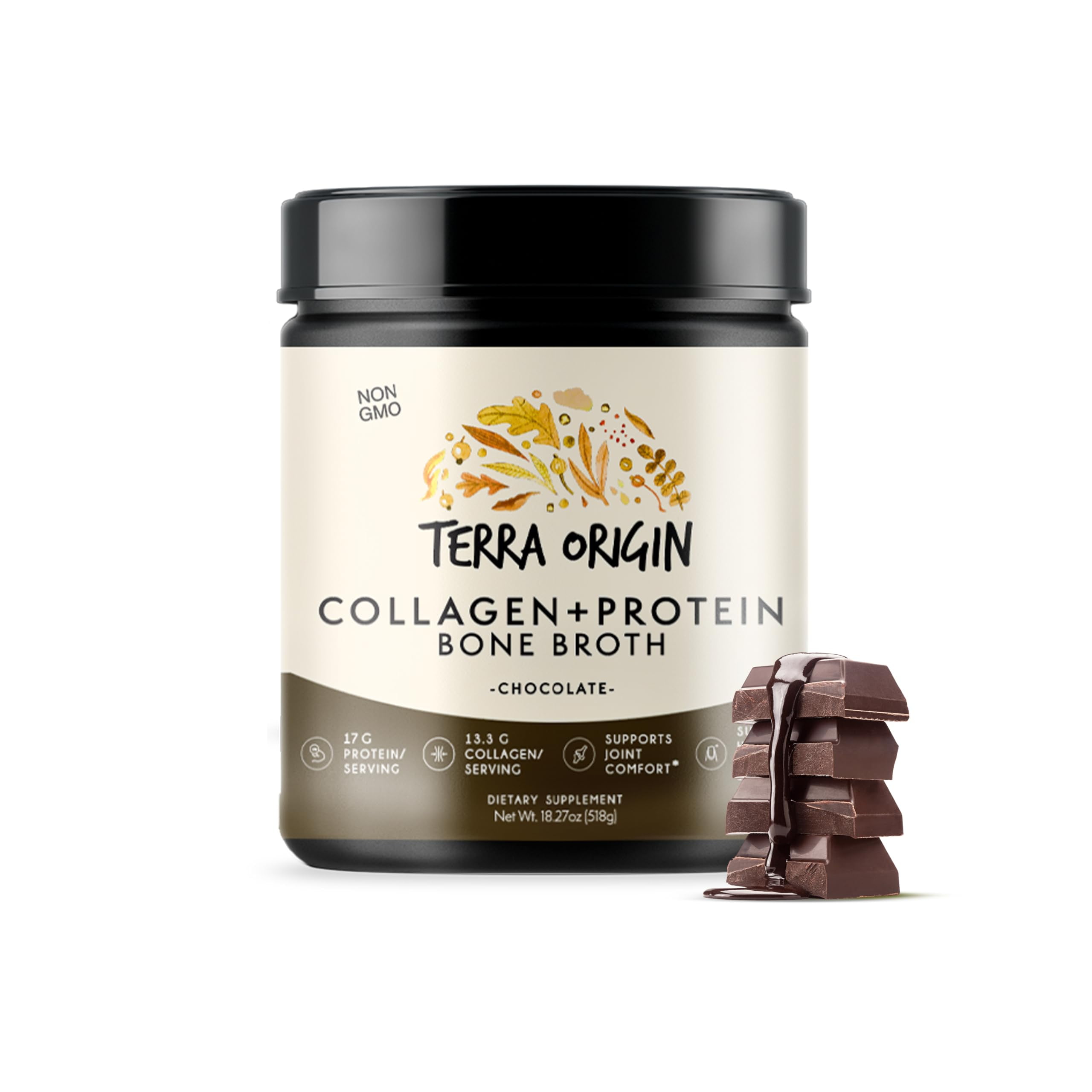 TERRA ORIGIN Collagen Protein Bone Broth Powder, Natural Collagen from ...