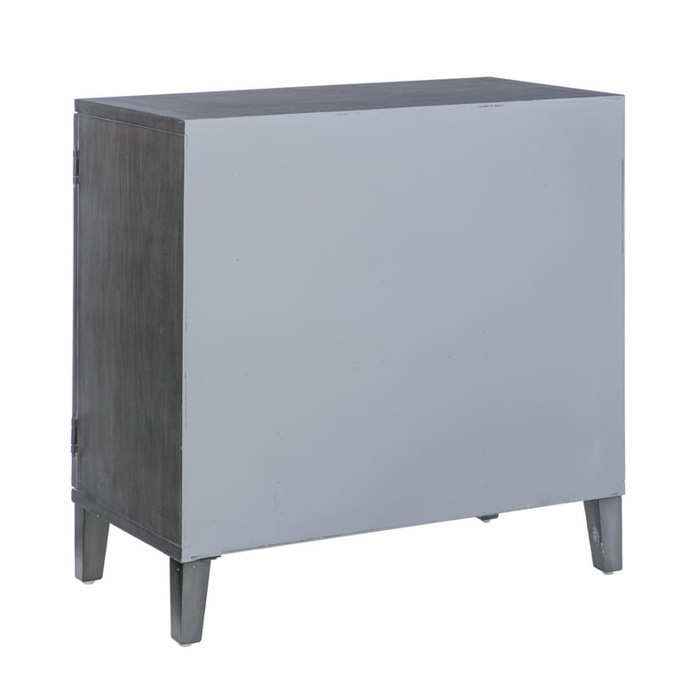 Powell Salter 2 Door Accent Cabinet Charcoal Walmart