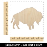 American Bison Buffalo Silhouette Wood Shape Unfinished Piece Cutout ...