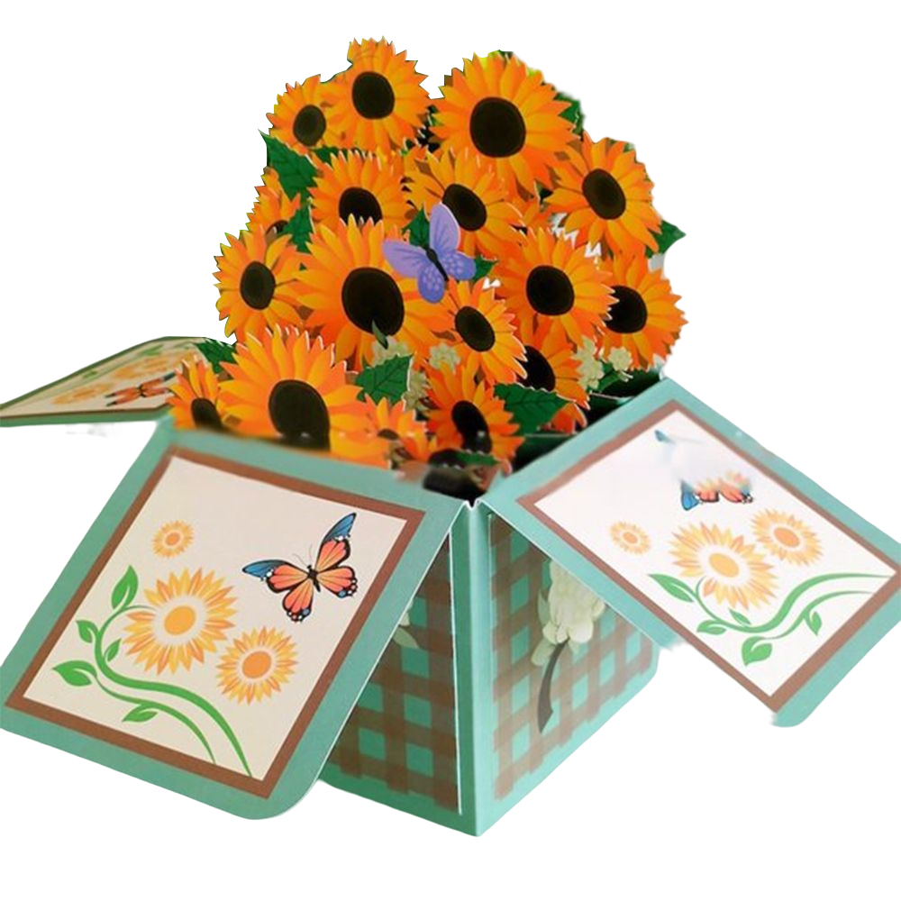 Mother's Day Paper Flowers 3D Pop Up Card Greeting Card for Mom , Pop ...