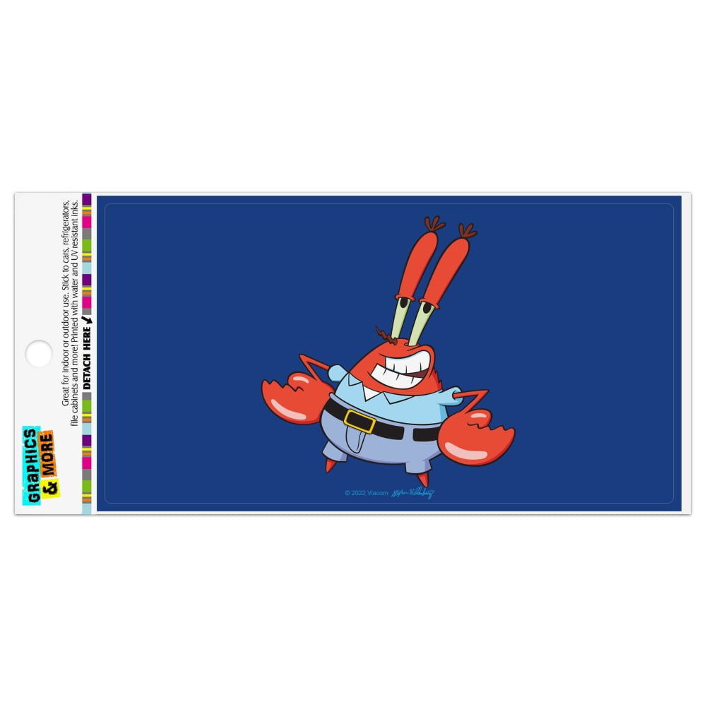 SpongeBob Mr. Krabs Pose Automotive Car Refrigerator Locker Vinyl ...
