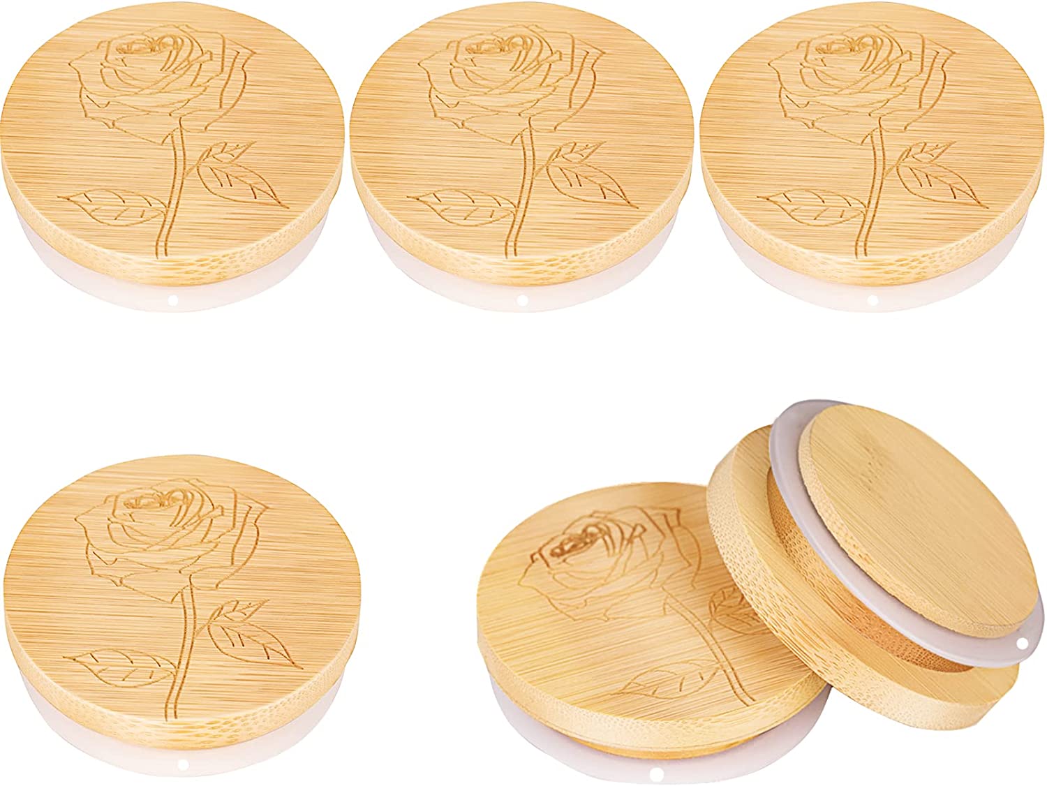 6 Pack Oui Yogurt Jar Lids Set Bamboo Wood Lids That Fit Oui Yogurt Jars Oui Lids With 6-pack-oui-yogurt-jar-lids-set-bamboo-wood-lids-that-fit-oui-yogurt-jars-oui-lids-with