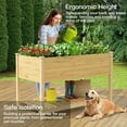 Kullavik 4 pcs Raised Garden Bed with Legs,Outdoor Elevated Cedar Wood ...