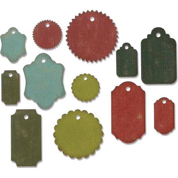 Sizzix Thinlits Dies - Gift Tags by Tim Holtz - Walmart.com