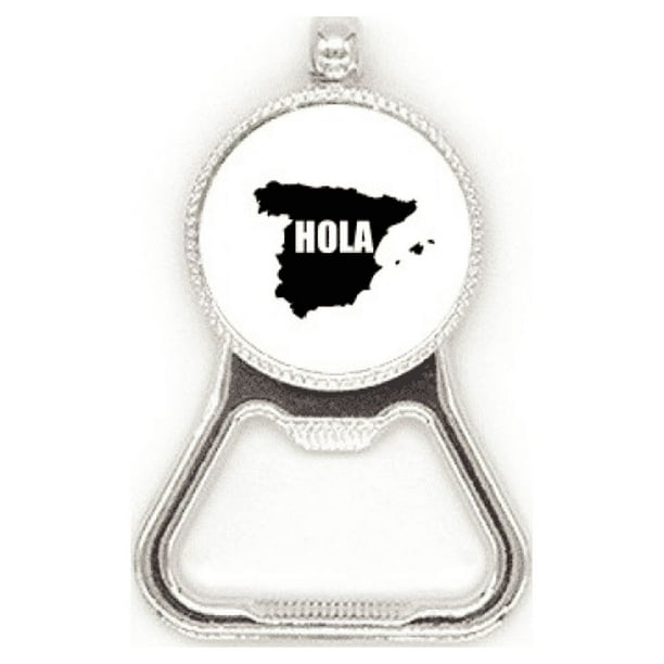 Mapa de España Acero inoxidable Metal cerveza tapa sacacorchos ...