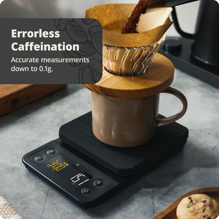 0.1g Precision Scale AMIR Digital Coffee Scale With Timer, Drip ...