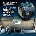 Tuningpros SS-524 Custom Fit Silver and Grey Windshield Sun Shade ...