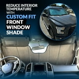 Tuningpros SS-524 Custom Fit Silver and Grey Windshield Sun Shade ...