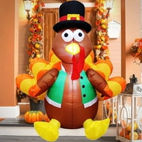 Ktaxon 5Ft Thanksgiving Inflatable Decorations Turkey Decoration, Blow ...