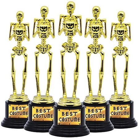 5 Halloween Best Costume Skeleton Trophy for Halloween Skull Party ...