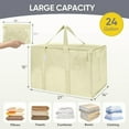 6 Pack Extra Large Moving Bags with Zippers & Carrying Handles, Heavy-Duty Storage Tote Moving ...