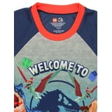 Lego Jurassic World Dinosaur Kids Short Sleeve 2 Piece Pajamas Set S21B221JW - Walmart.com