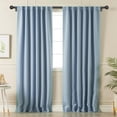Adjustable Black Curtain Rod Set with Brackets, 5/8 Inch Diameter Small ...