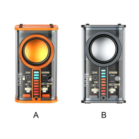 Wireless Speaker Clear Stereo Music Player With LED Ambient Light Hands ...