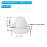 Uxcell Silicone Round Hole Plugs 8.5mm/0.33inch, Protective Cover Cap ...