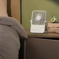 3 Speed Foldable Desk Fan Rechargeable 1200mAh Fan with Foldable Stand ...